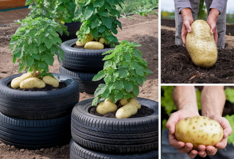 Grow Giant Potatoes in Tires! - Plant Lovers Haven
